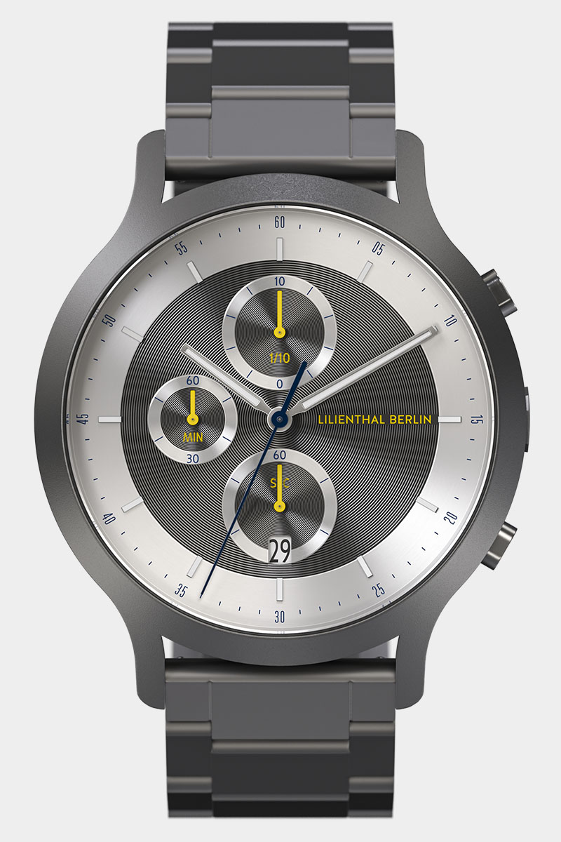 Chronograph LP Dark Silver White - Stainless Steel | All Watches ...