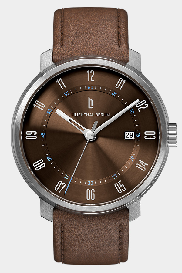 Neolux Silver Brown - Leather dark brown | Neolux | Watches ...